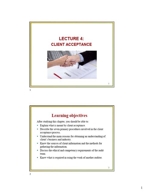 Slides Lecture 4 St Version Pdf Audit Financial Audit