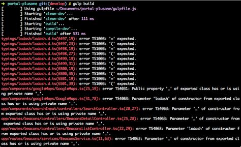 Angularjs Lodash Typescript Definition Errors With Gulp Tsd Stack