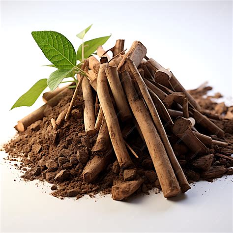 Premium Ai Image Variety Of Nature Chinese Knotweed Root Type Of Herb