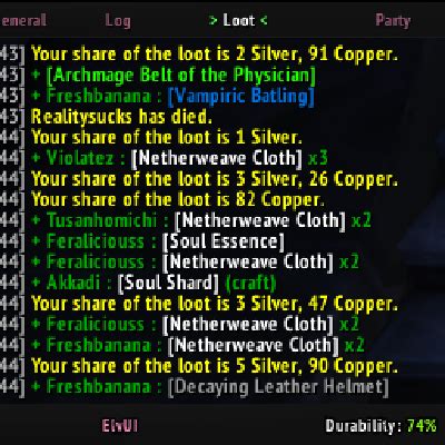 Cleaner Loot Messages World Of Warcraft Addons CurseForge