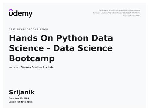 Srijanik Bhowmik On Linkedin Datascience Python Udemy Machinelearning Dataanalysis