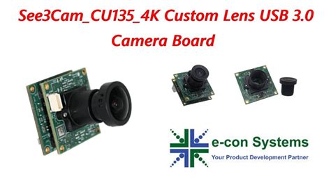 See3cam Cu135 4k Custom Lens Usb 30 Camera Board Product Review Youtube
