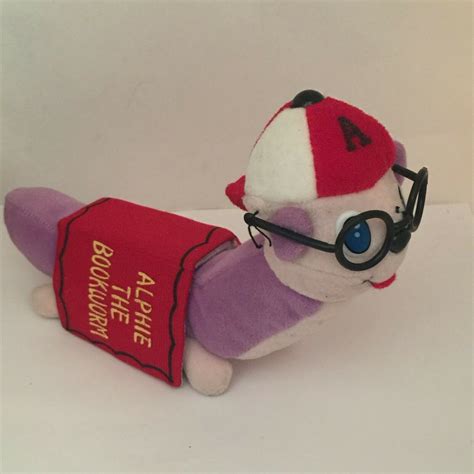 Vintage Alphie The Book Worm 8 Plush Stuffed Animal By Imperial Toys