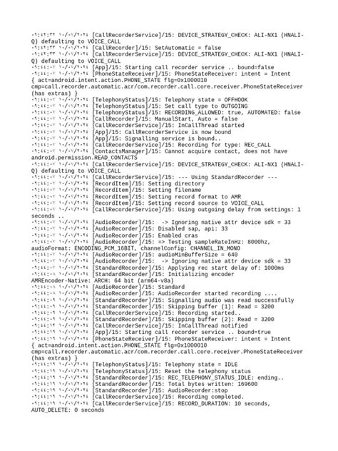 Callrecord Log Pdf Filename Computer Architecture