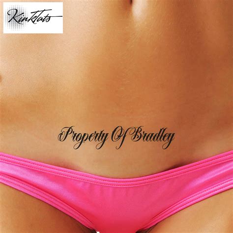 Personalised Adult Temporary Tattoos Tramp Stamps Hot Etsy Canada