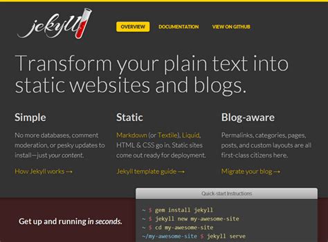 Transform Plain Text Into Static Websites And Blogs Web Resources
