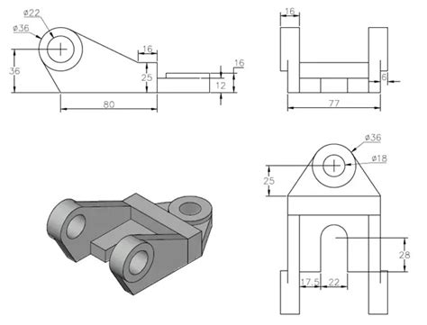 Solidworks Tutorial Practise Basic Exercise 3d Model Exercise Model Solidworks Instagram