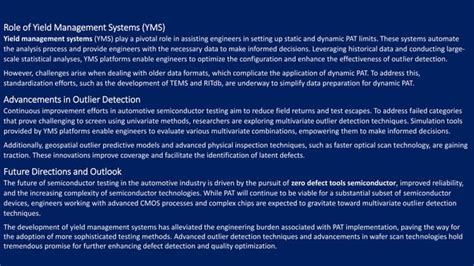 Semiconductors In Automotive Industry The Rise Of Dynamic PAT And Advanced Outlier Detection