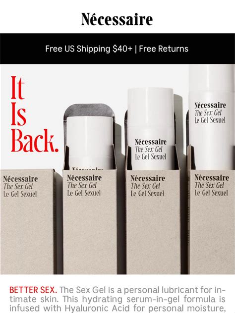 Nécessaire The Sex Gel Milled