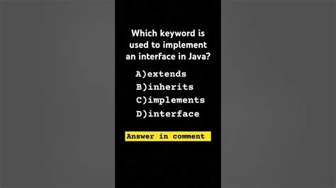 interface in java interview questions javainterview short video 25 youtube