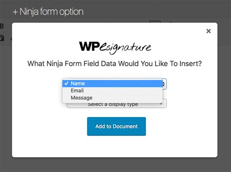How To Set Up Ninja Forms And Wpesignature Wp E Signature Support
