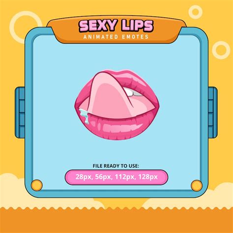 Sexy Lips Animated Emotes Twitch Emotes Kick Emotes Emoji Discord Etsy