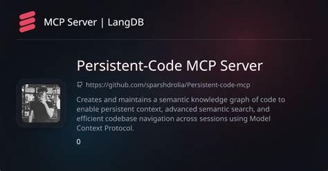 Persistent Code Mcp Server Langdb