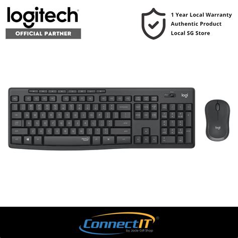 Logitech MK MK Silent Wireless Combo SilentTouch Full Sized Keyboard And Compact Mouse