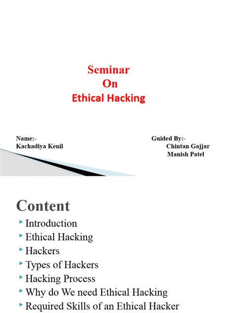 cse ethical hacking ppt pdf security hacker white hat computer security