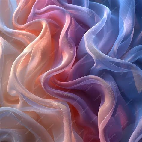 Premium Photo Abstract Silk Waves In Pastel Colors