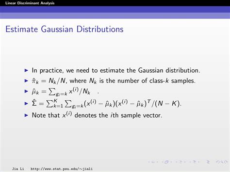 Linear Discriminant Analysis