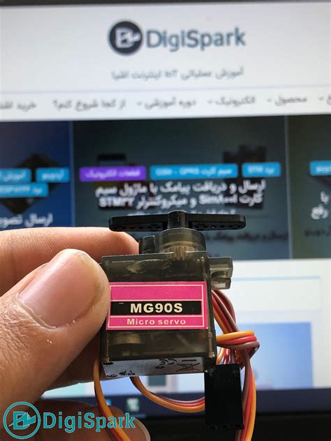 راه اندازی و کنترل سرو موتور با میکروکنترلر Stm32 دیجی اسپارک