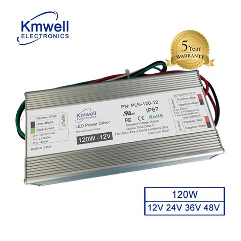 IP67 Waterproof 120W12V Switching Power Supply Dual Output Constant Voltage Pln 120W LED Driver