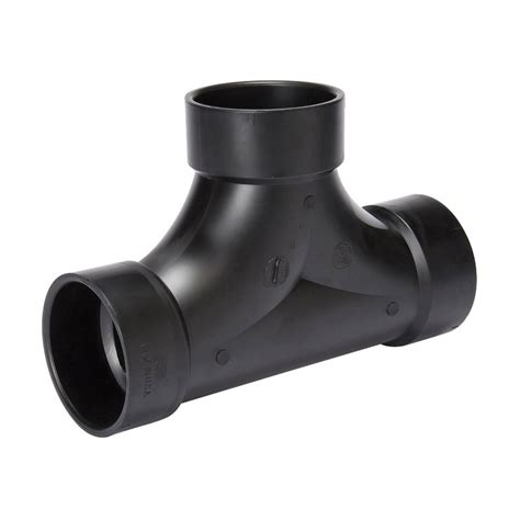 Mueller Streamline 4 In Dia Abs Two Way Cleanout Tee Fitting At