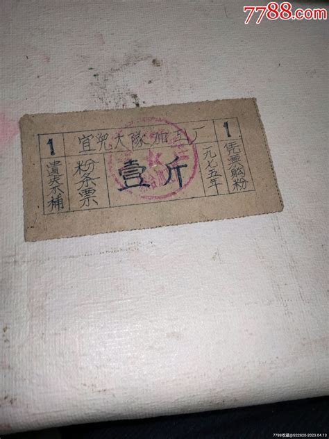 文水宜儿大队粉条票一张饭票食堂票龙兴宝斋【7788收藏收藏热线】
