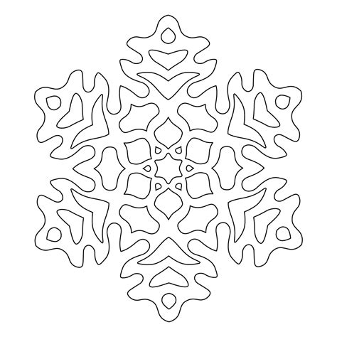 Snowflake Template Free Printable Papercraft Templates