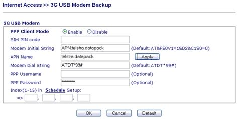 How To Setup Telstra Turbo G Modem With DrayTek Router DrayTek FAQ
