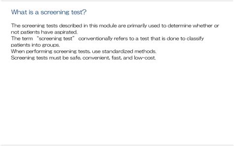 25dysphagia Evaluationscreening Test