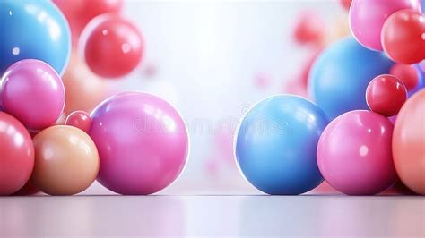 A Vibrant Composition Of Colorful Spheres Creating A Playful And Modern Aesthetic Stock