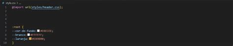 Header css não está puxando a cor da variavel no style css HTML e CSS