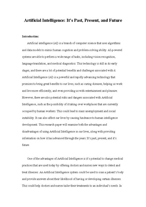 Artificial Intelligence Subjective Insight Artificial Intelligence Its Past Present And