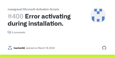 Error Activating During Installation · Issue 400 · Massgravel