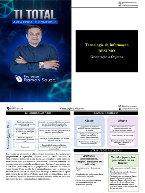 2 Aula 47 Orientação A Objetos Resumo Pdf Classe Programação De Computadores