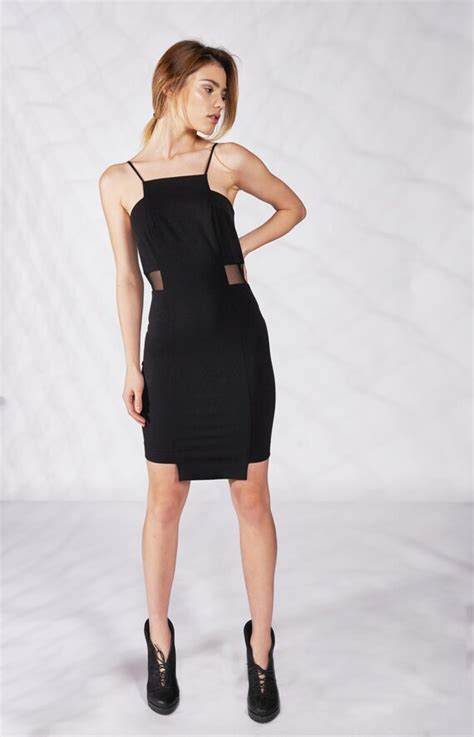 Sexy Black Dress Black Dress Sheer Dress Lbd Cut Out Etsy