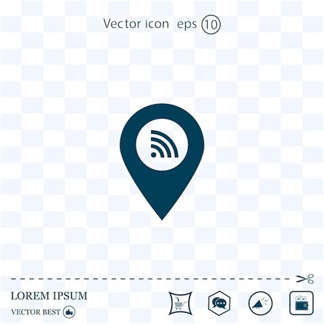 Premium Vector Map Pointer Flat Icon Navigator Vector Illustration