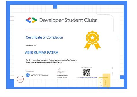 Abir Kumar Patra On Linkedin So Recently I Completed The 7 Day Front