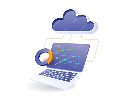 Premium Vector Cloud Server Programming Language Analysis