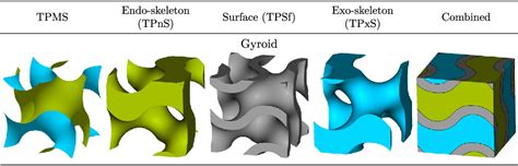Table 1 From Catalog Of Triply Periodic Minimal Surfaces Equation Based Lattice Structures And