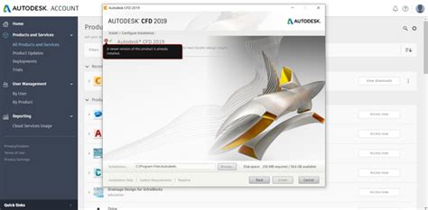 Cannot Reinstall Cfd 2019 A Newer Version Of This Product Is Already Installed Autodesk