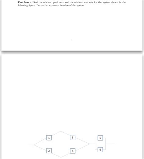 solved find the minimal path sets and the minimal cut sets