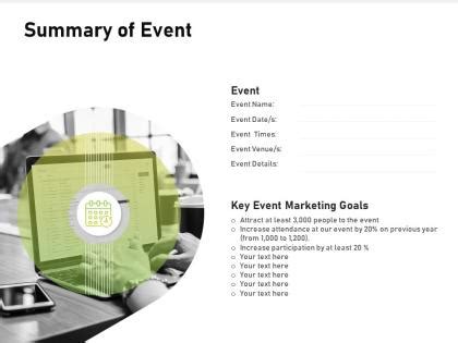Event Summary Slide Team