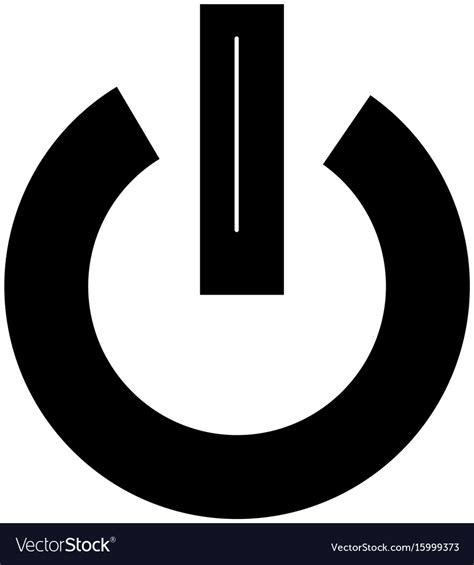 Power Switch Button Icon Royalty Free Vector Image