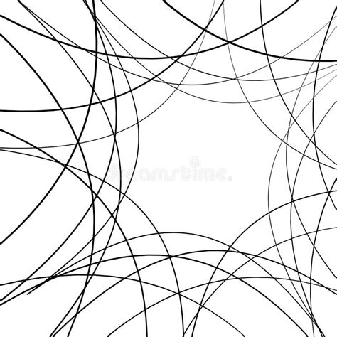 Distorted Random Radiating Lines Abstract Monochrome Pattern Stock Vector Illustration Of