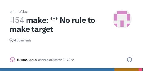 Make No Rule To Make Target · Issue 54 · Amimodcc · Github