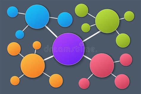 Abstract Mind Map Template Stock Illustrations 526 Abstract Mind Map