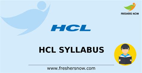 Hcl Syllabus 2025 And Test Pattern Pdf Download