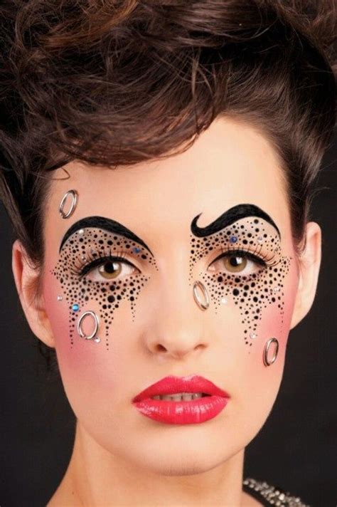 Via Christine Circus Makeup Theatrical Makeup Halloween Eye Makeup