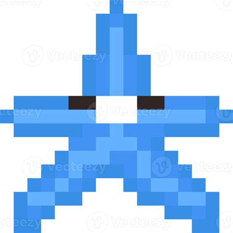 Pixel Art Cartoon Starfish Character 28651864 Png