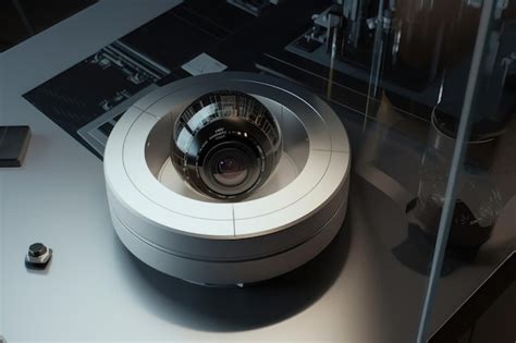 Premium Ai Image Security Camera Targeting A Detected Intrusion Ai Generated