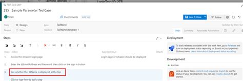Inserting A Parameter In The Testcase In Azure Testplans Azuredevops Guide